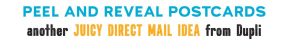 Peel Reveal Postcard | Dupli Online | Achieve More